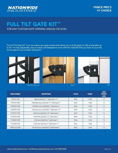 Sell Sheets - Nationwide Industries